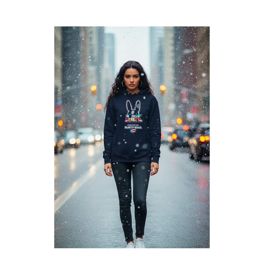 Bad Bunny “Benito Bowl” Hoodie — Limited Super Bowl Drop – FOWY